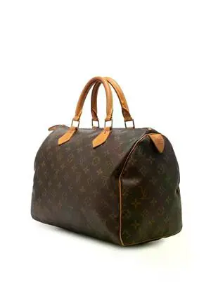 LOUIS VUITTON Monogram Speedy 30 Boston Bag - Brown