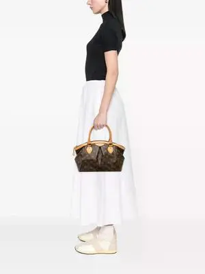LOUIS VUITTON Tivoli Pm Monogram Canvas Handbag - Brown