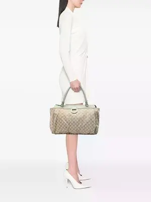 Gucci Gg Canvas Abbey D Ring Tote Bag - Neutrals
