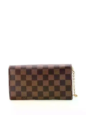 LOUIS VUITTON Croisette Chain Wallet Damier Crossbody Bag