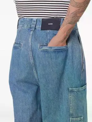 Sunnei Pleated Wide-leg Jeans