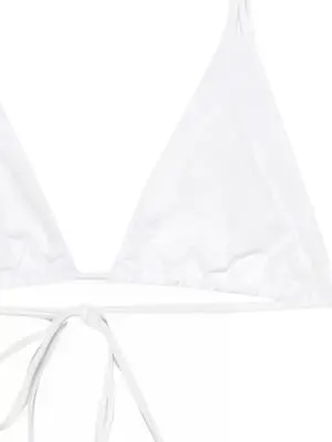 Frankies Bikinis X Jennie Encore Triangle-cup Halterneck Bikini Top