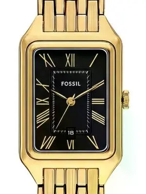 Fossil Raquel Rectangular Stainless Steel Watch