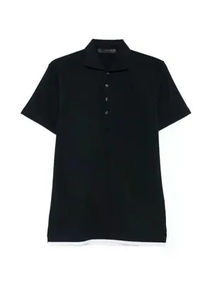 JEORDIE'S Contrast-trim Polo Shirt - Blue