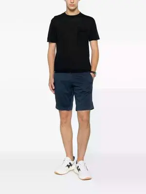 VELA SHOP Chest-pocket Short-sleeve T-shirt - Blue