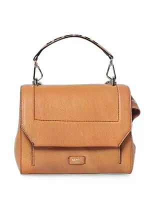 LANCEL Ninon Grained Leather Shoulder Bag - Neutrals