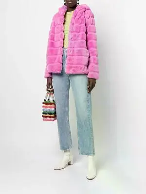 Apparis Textured Hooded Coat
