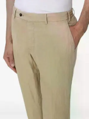 PT TORINO Beige Straight-leg Trousers