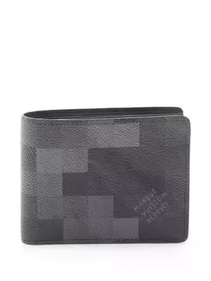 LOUIS VUITTON 2021s Damouflage Slender Wallet - Black