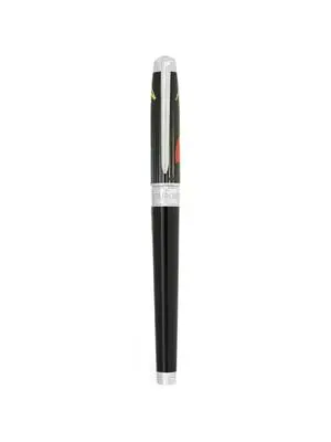 S.t. Dupont Penguin-print Rollerball Pen - Black