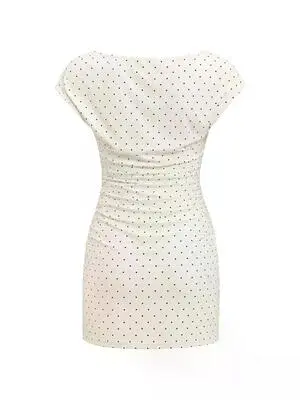SOLAQUA Emanuela Polka-dot Mini Dress