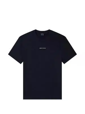 Armani Exchange Logo-patch T-shirt - Blue