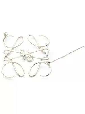 Loewe Anagram Brooch - Silver