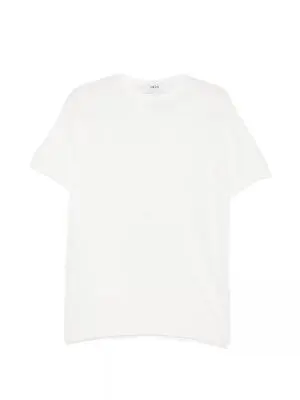VELA SHOP Ribbed Crew Neck Short Sleeve Sweater