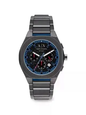 Armani Exchange Sync Chronograph Watch - Black