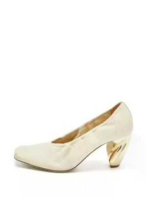 Dior Scrunch Square-toe Pumps