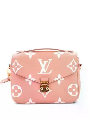 LOUIS VUITTON Pochette Metis Monogram Empreinte Giant Crossbody Bag - Pink