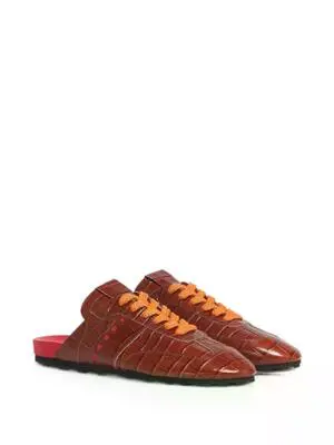 Marni Croc-effect Leather Softy Soccer Slip-on Sneakers