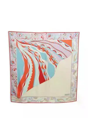 Emilio Pucci Printed Square Scarf - Neutrals