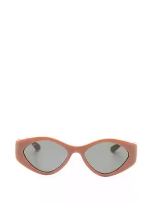 Gucci Interlocking G Cat-eye Sunglasses - Brown