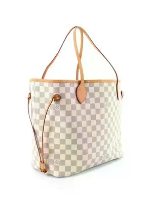 LOUIS VUITTON Neverfull Mm Tote Bag - White