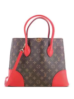 LOUIS VUITTON Flandrin Monogram Canvas And Leather Tote Bag - Brown