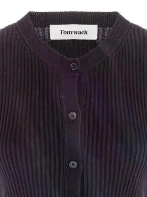 TONYWACK Ribbed Knit Cardigan