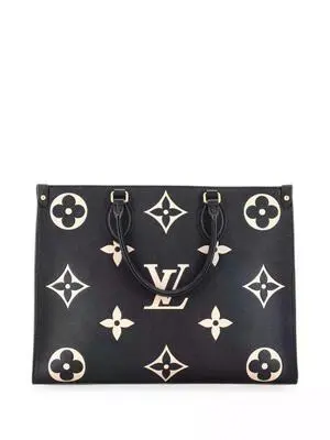 LOUIS VUITTON Monogram Empreinte Giant Onthego Mm Shoulder Bag - Black