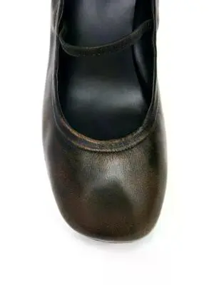 ALOHAS Rhiane Leather Square-toe Mary Jane Pumps