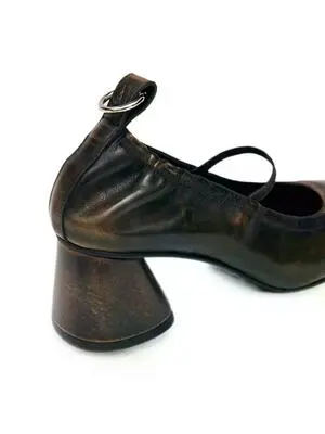 ALOHAS Rhiane Leather Square-toe Mary Jane Pumps