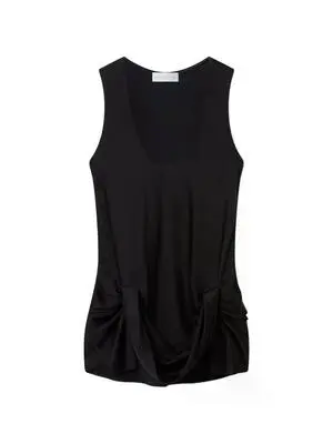 Stella McCartney Draped Knot-detail Top - Black