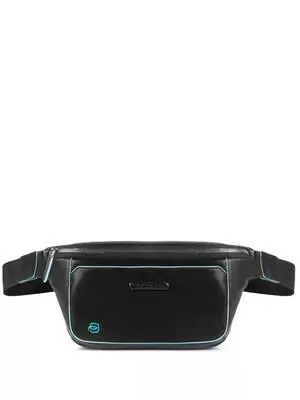 PIQUADRO Leather Belt Bag - Black