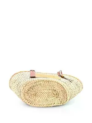 Loewe Braided Handle Basket Raffia Medium Tote Bag