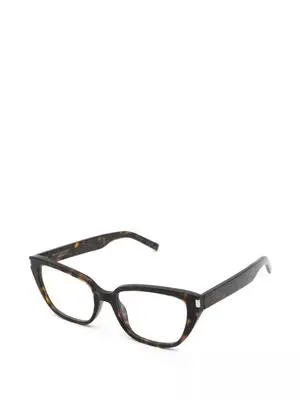 Saint Laurent Tortoiseshell-effect Cat-eye Glasses
