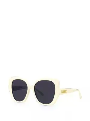 Loewe Cat-eye Sunglasses With Logo Lettering - Neutrals