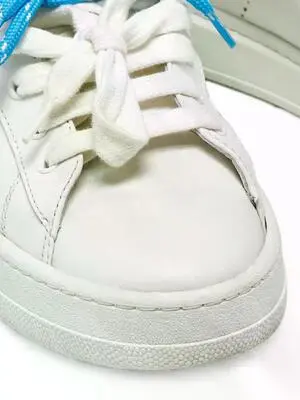 Miu Miu Double Lace Up Leather Sneakers