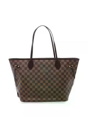 LOUIS VUITTON Neverfull Mm Damier Tote Bag - Brown