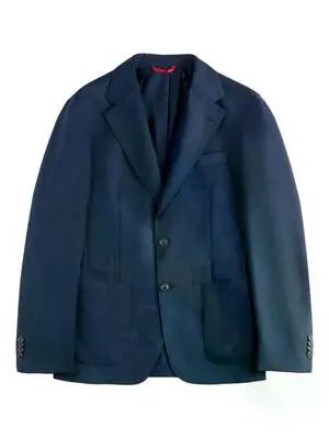 FAY Button-fastening Patch-pocket Jacket - Blue