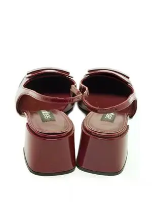 SERGIO ROSSI Square-toe Slingback Pumps