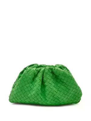 Bottega Veneta The Pouch Clutch Bag - Green