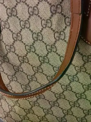Gucci Soft Gg Coated Canvas Convertible Tote Bag