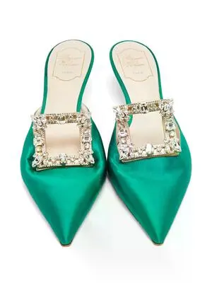 ROGER VIVIER Crystal-embellished Mules