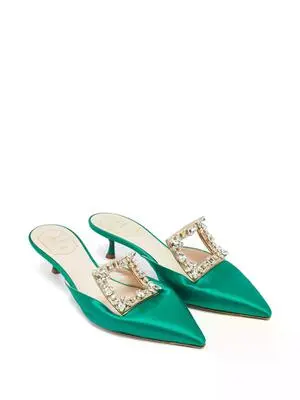 ROGER VIVIER Crystal-embellished Mules