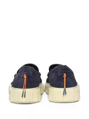BARACUTA Textured Platform Loafers