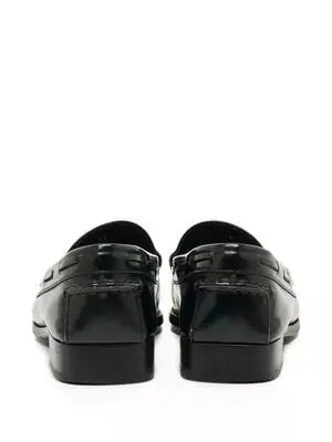 TOD'S Leather Tassel Fringe Loafers