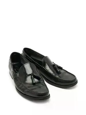 TOD'S Leather Tassel Fringe Loafers