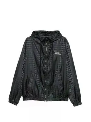 Amiri Logo Pattern Zip Jacket - Black