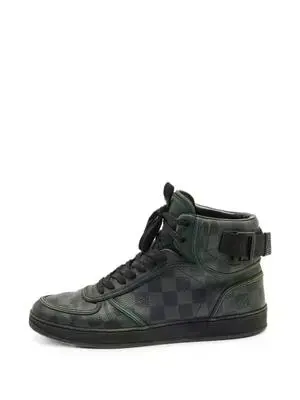 LOUIS VUITTON Rivoli Lace-up Leather Sneakers - Grey