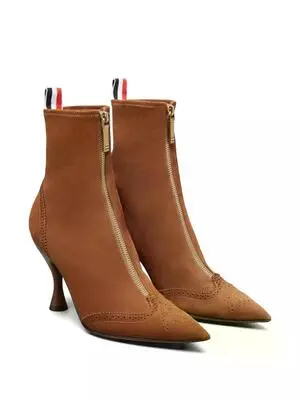 Thom Browne 90mm Wingtip Suede Ankle Boots