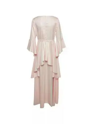 ELEGANZA LA MODE Embellished Layered Maxi Dress - Pink